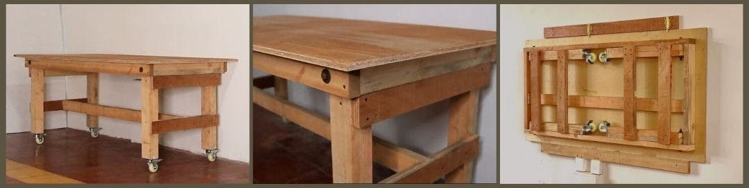 FREE DIY Space-Saver Wall Table Plan