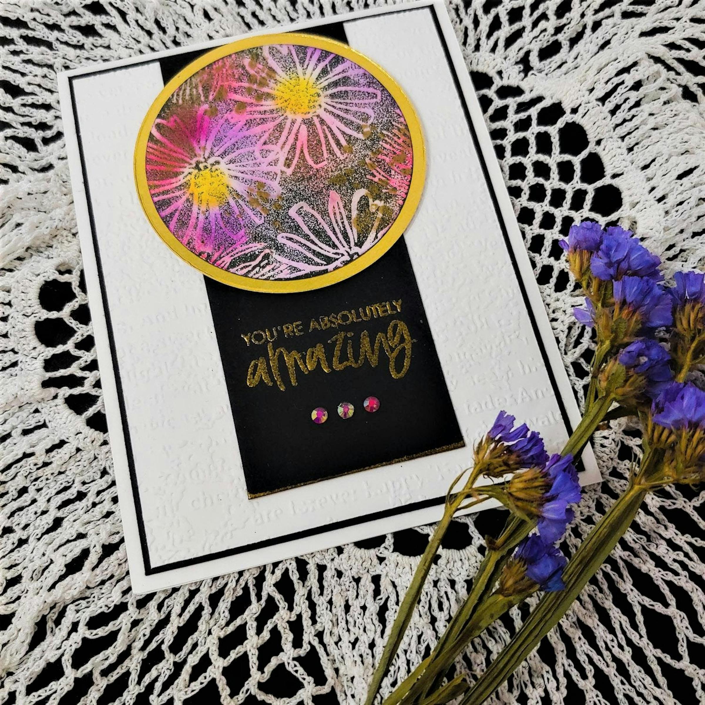 Free Color and Contour Card Tutorial