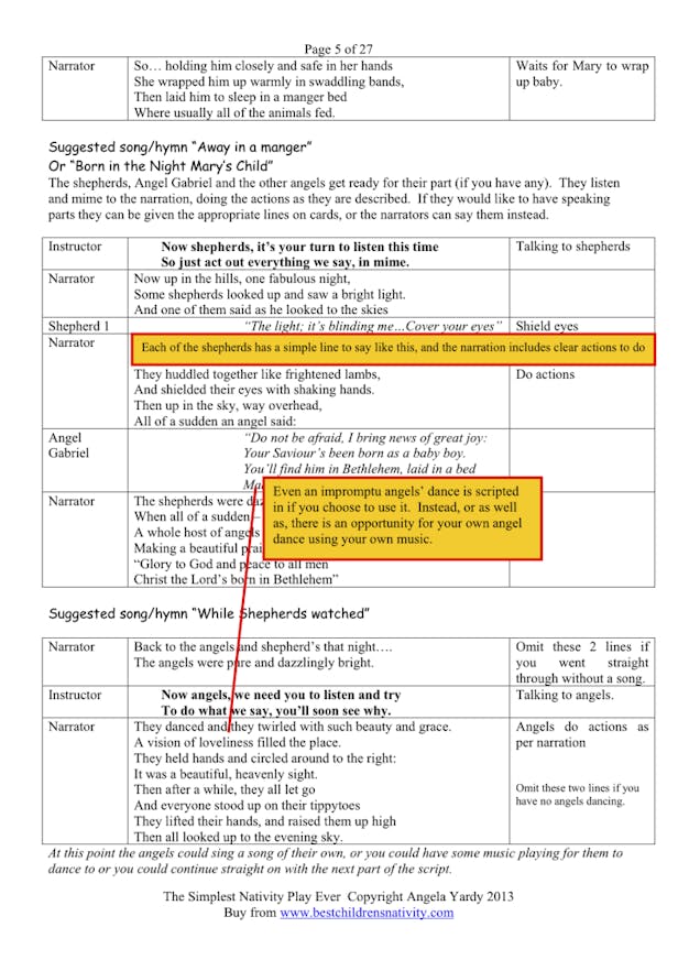 Script Preview of The Simplest Nativity Play Ever | Best Children's ...