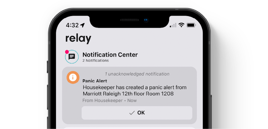 Relay: Associate Alert Devices for Hotels