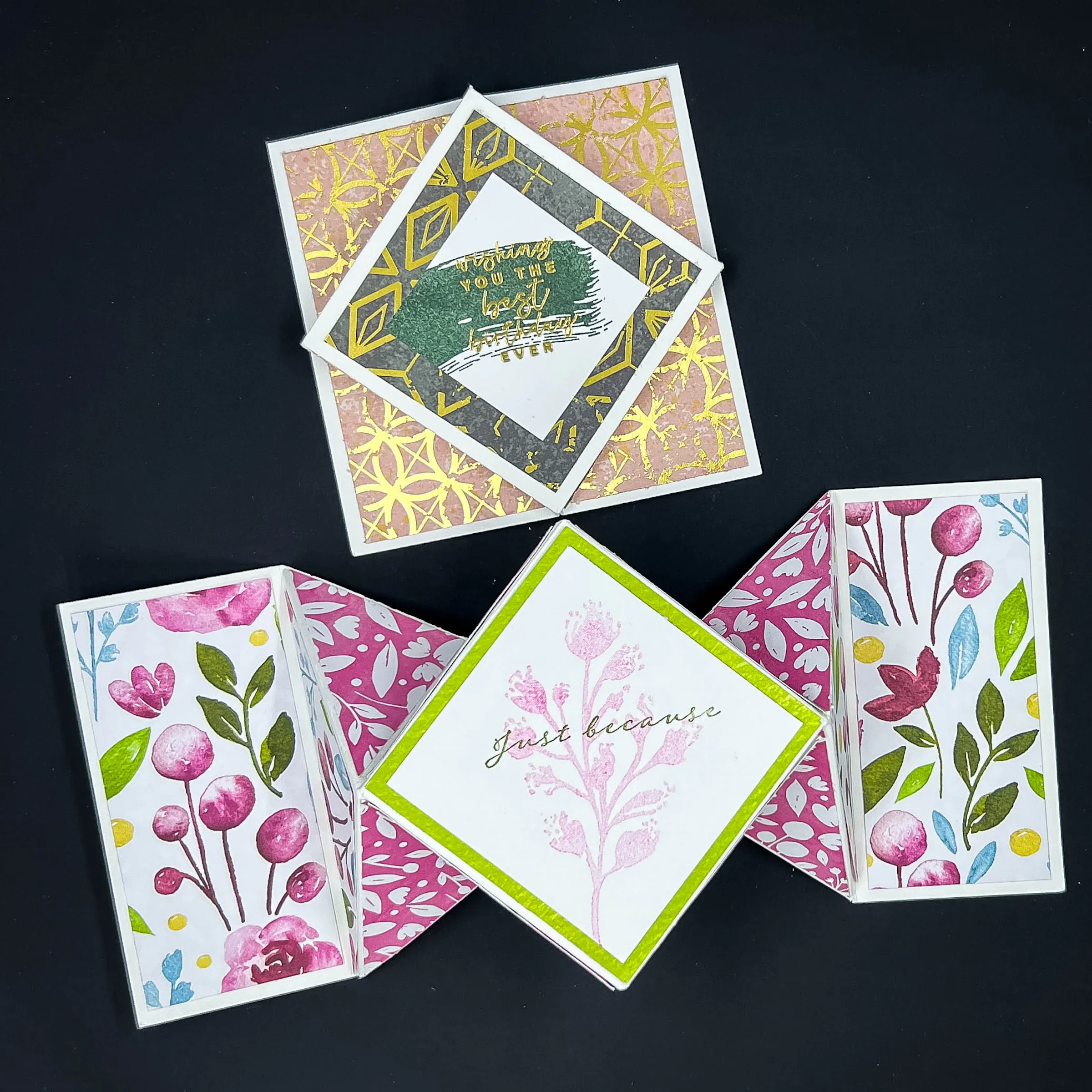 Yamstamps Fantastic Fun Fold Free Cardmaking Tutorial