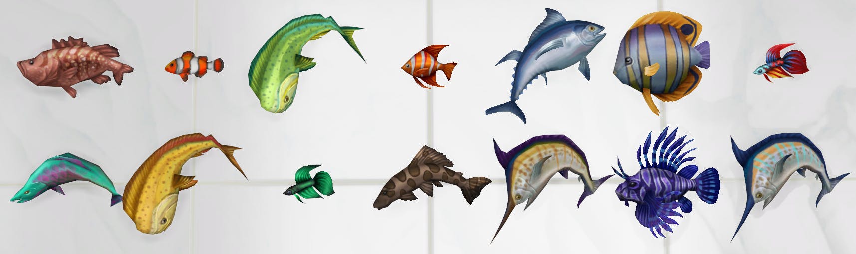 Sims 4 Fish Collection