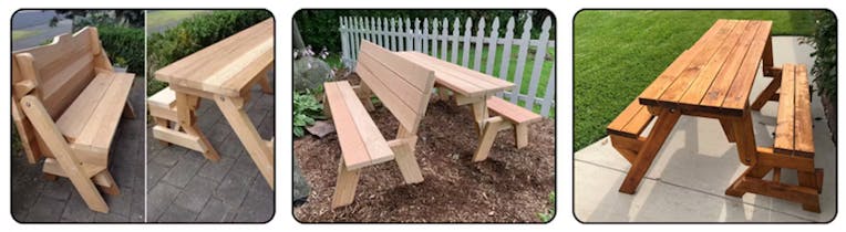 FREE DOWNLOAD: Bench/Table Transformer Plan