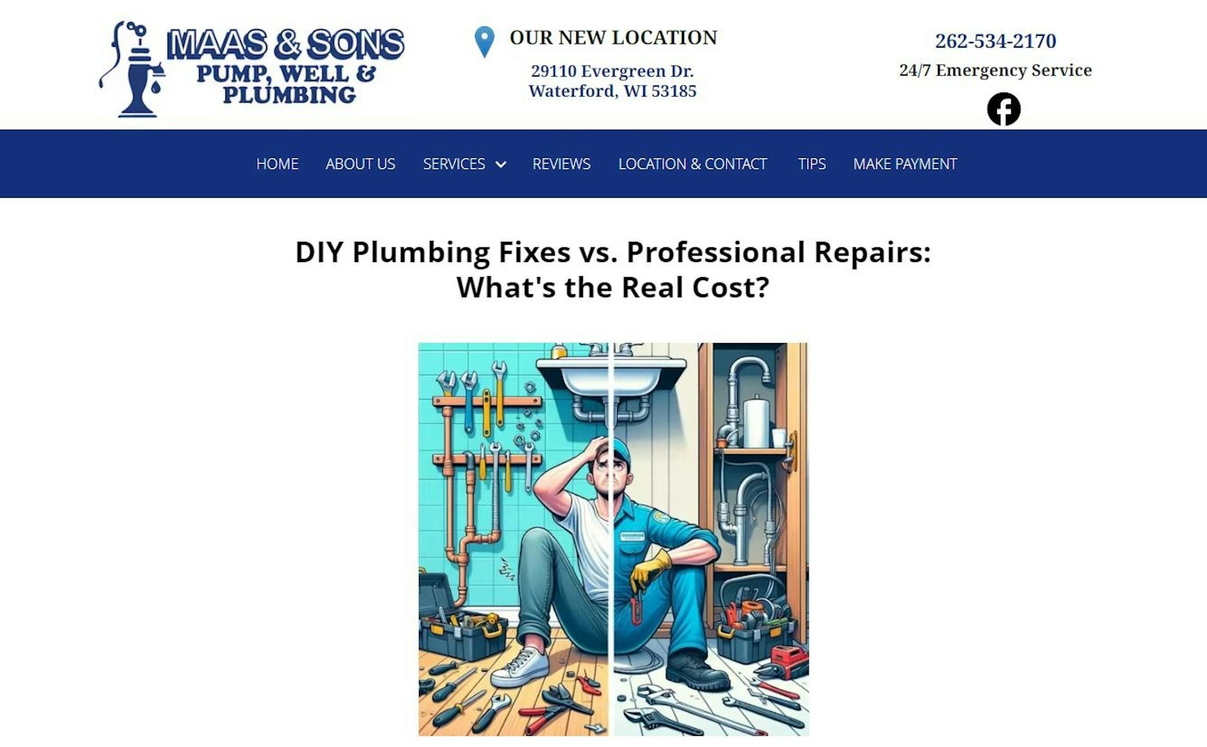 DIY vs. Professional Plumbing Repairs | Maas and Sons
