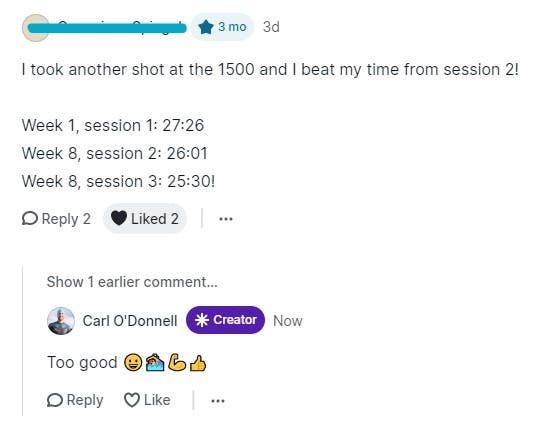 Training squad sign up