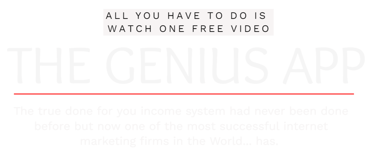 THE GENIUS APP