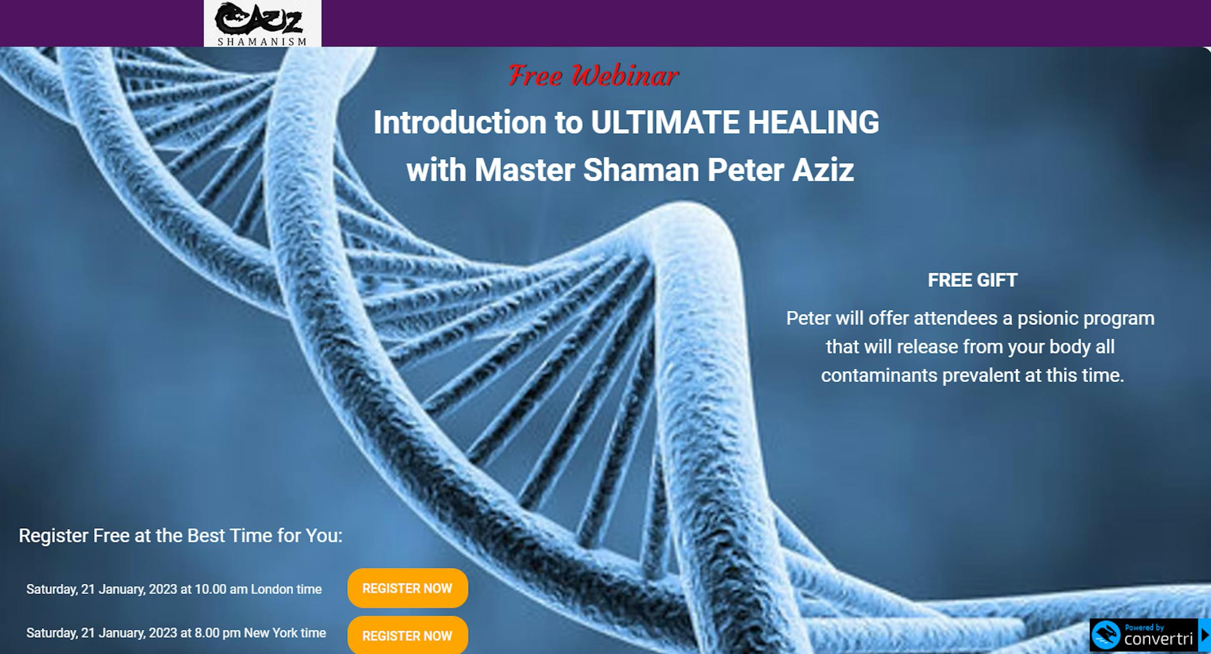 Free Webinar - Introduction to Ultimate Healing with Master Shaman ...