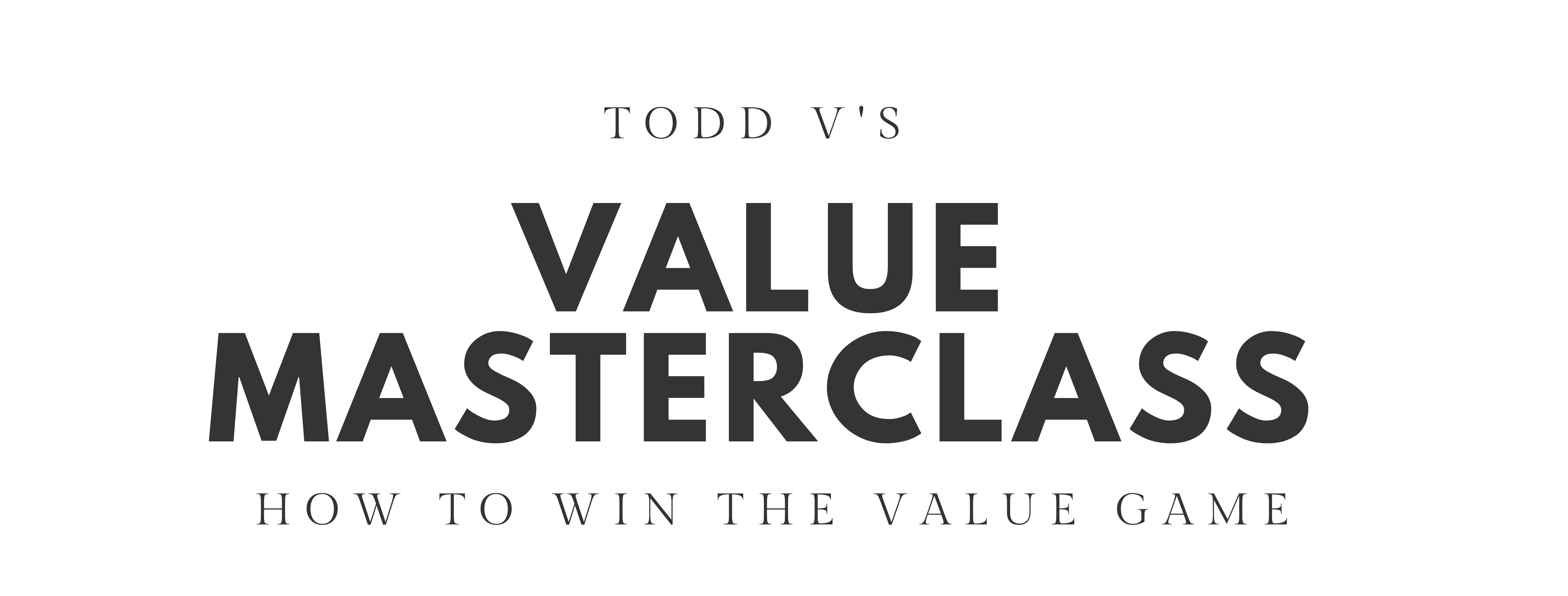 Todd V Masterclass – Master Your Game