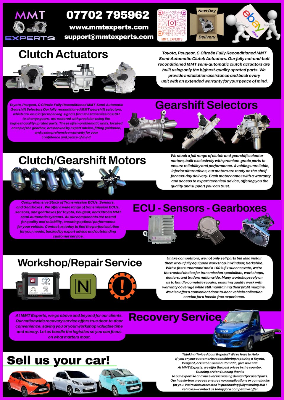 About MMT Experts | UK Specialists in Semi-Automatic Gearbox Repairs