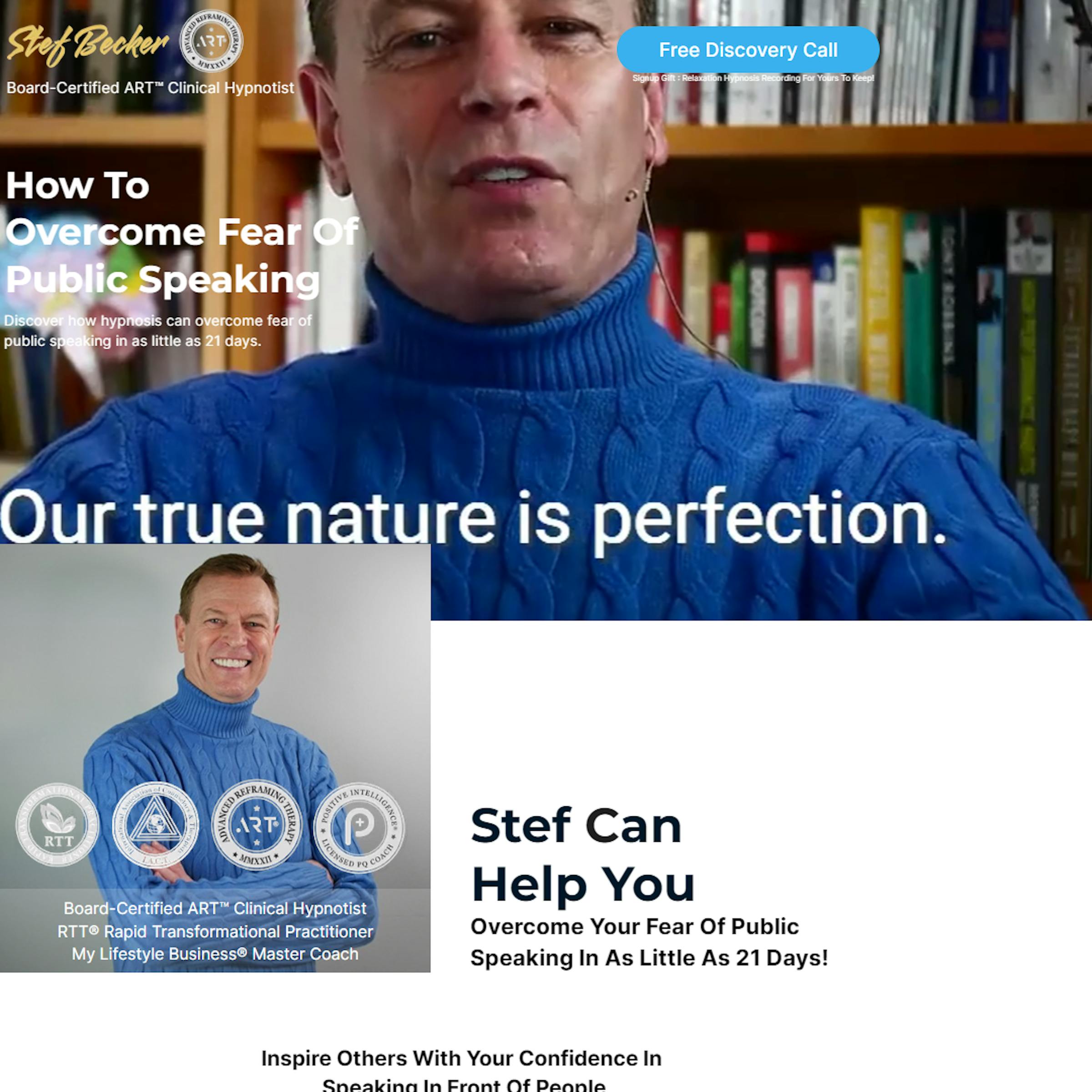 Overcome Fear of Public Speaking with Stef Becker | RTT® Practitioner