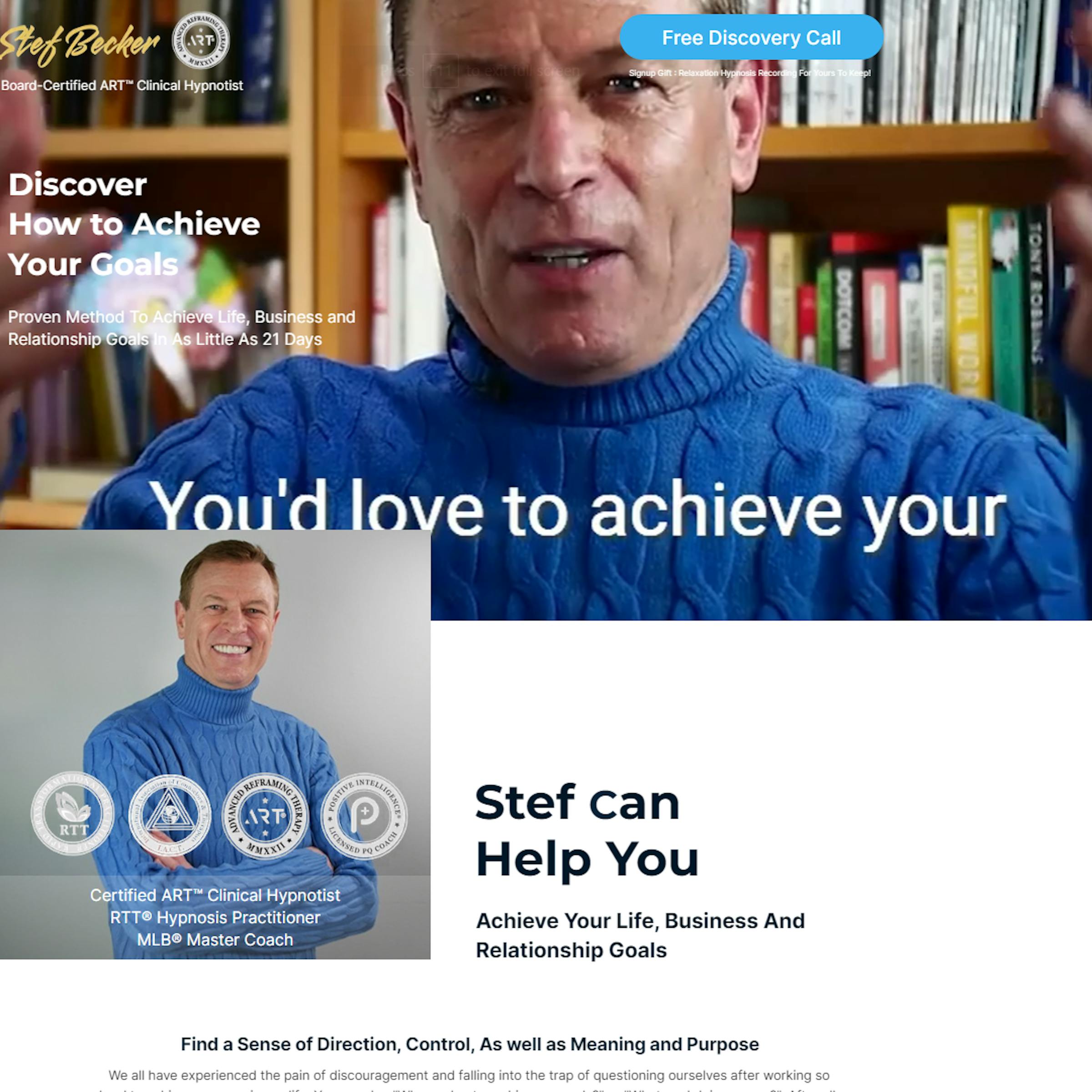 Achieve Your Goals with Stef Becker ART® Hypnotist | RTT® Practitioner