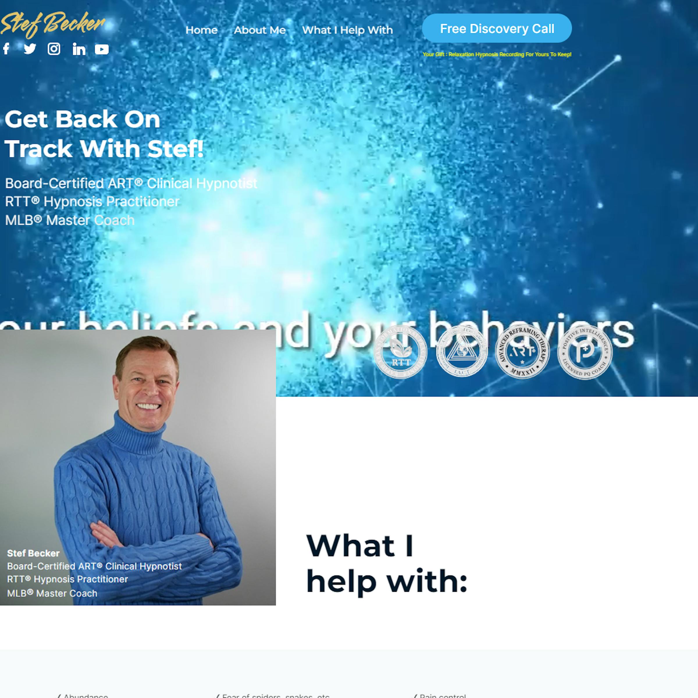 Stef Becker: Solution-Focused RTT® Hypnosis Practitioner & PQ® Coach